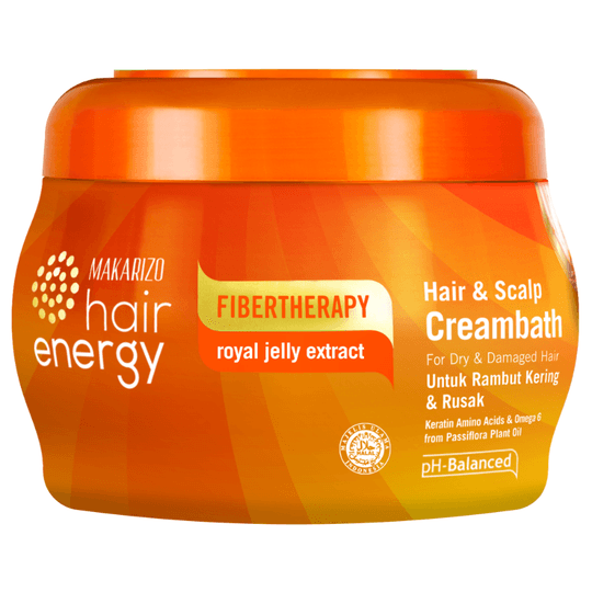 Makarizo Hair Energy Fibertherapy Hair & Scalp Creambath Royal Jelly ...