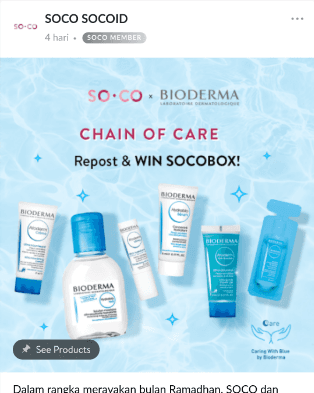 Timeline - SOCO by Sociolla